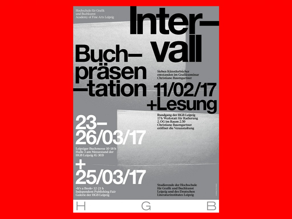 studio timgruetzner.com — poster “Intervall”